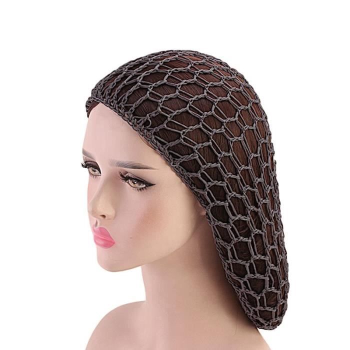 Large bande maille Snood filet à cheveux bandeaux dame Turban cheveux ...