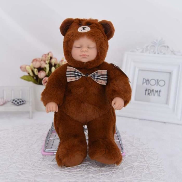 Bébé endormi Mini Poupée Ours poupée pour enfants - 25cm café - Cdiscount Jeux - Jouets