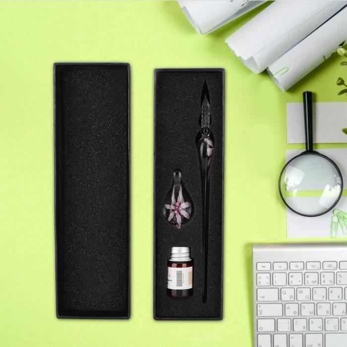Fdit Stylo Signature en verre Stylo Plume à Encre Signature Stylo Plume ...