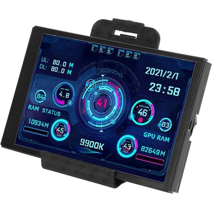 Mini Écran Ips Usb 3,5 Pouces, Aida64 Pc Cpu Ram Data Monitor Pc ...