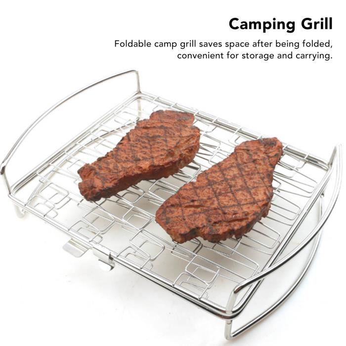 Grille Barbecue Motif Rectangulaire - VGEBY - Barbecue de camping ...