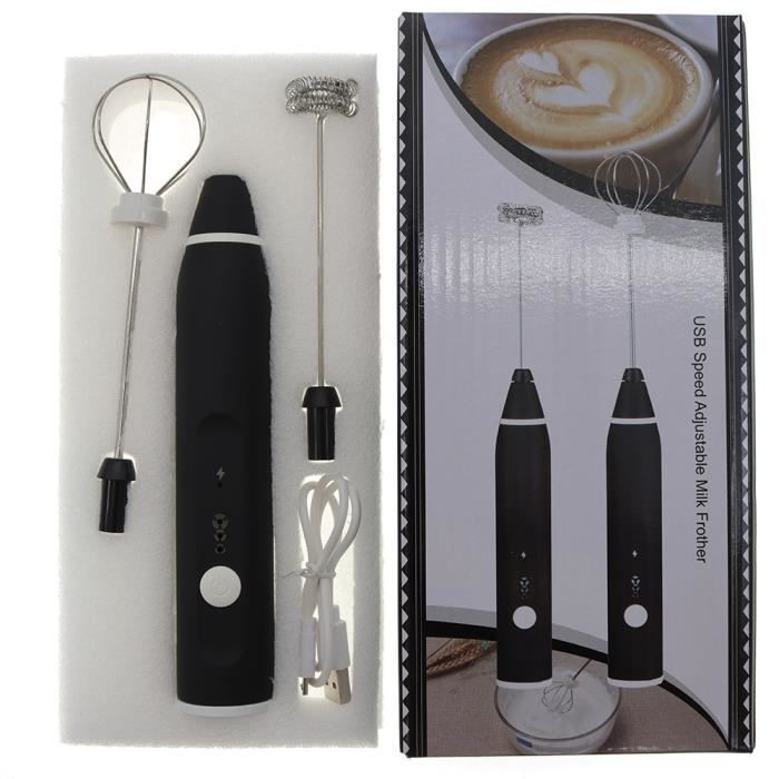 BATTEUR ELECTRIQUE ,Black--Mousseur à lait automatique à vitesse ...