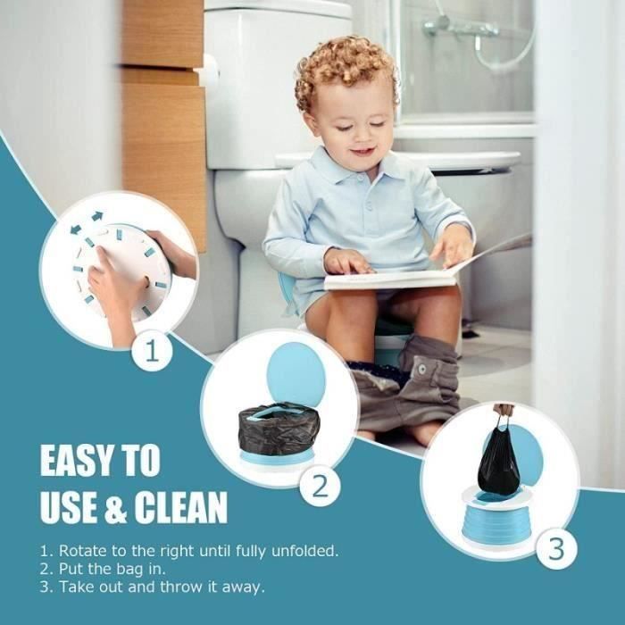 Pot Bebe Toilette Petit Pot Toilette Bb Enfant Portable Pot Pliable ...