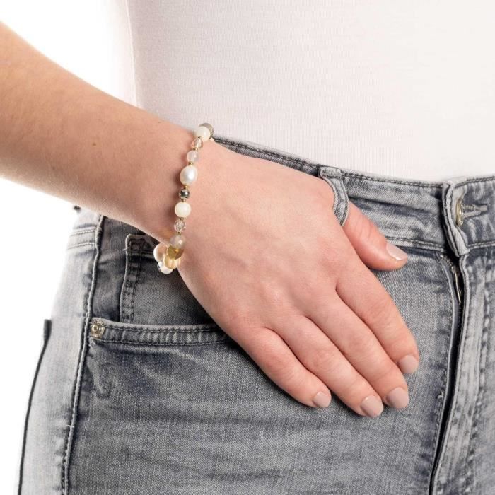 Hope 022633 Bracelet Élastique Pour Femme Avec Pendentif En Agate D'Eau ...