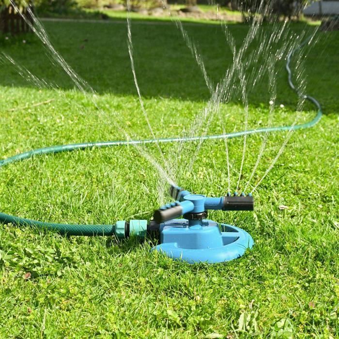 Arroseur de jardin - SILLAR - 3 bras - 12 buses - Rotation 360 ...