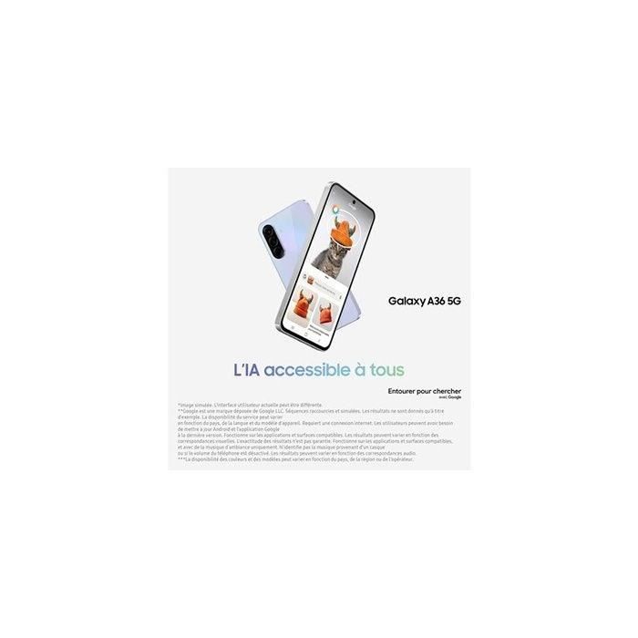 SAMSUNG Galaxy A36 5G Smartphone 128 Go Noir - Cdiscount Téléphonie