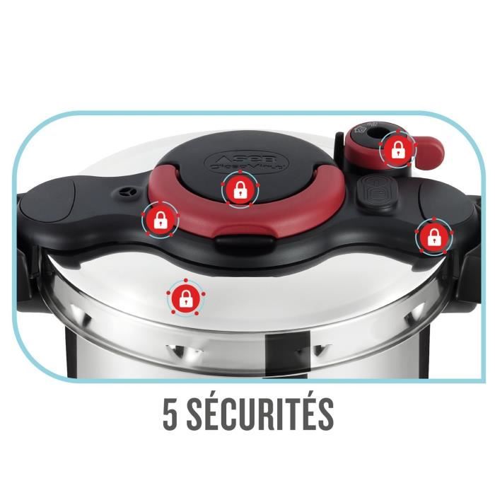 SEB P4624922 Autocuiseur Cocotte-minute CLIPSOMINUT'® EASY - 9 L - Tous ...