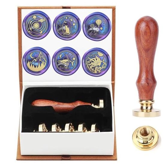 Lot De 6 Cachets De Cire En Forme D'Animaux, Sceau De Cire Vintage ...