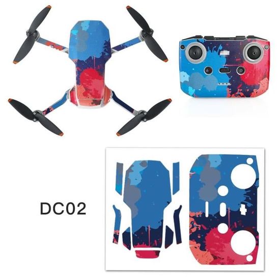 Drones,Autocollants étanches en PVC pour Drone DJI Mavic Mini 2, corps ...