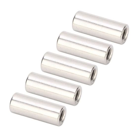 QID-écrou d'accouplement rond M6 20 Pièces écrou de Connecteur Rond ...