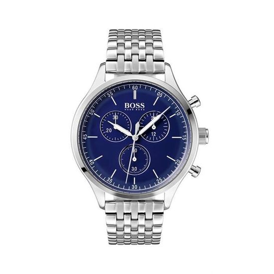 Hugo Boss Companion Homme 44mm Bracelet Acier Inoxydable Quartz Montre ...