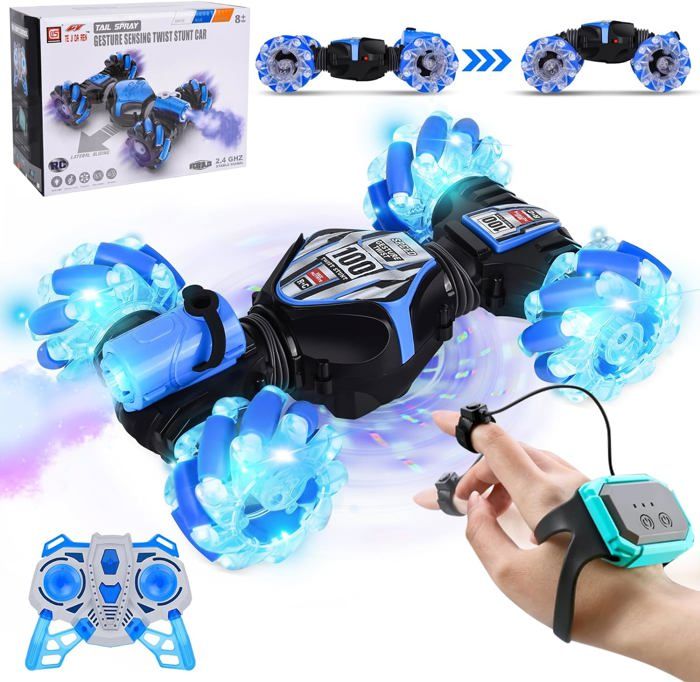 Rc Voiture Stunt, 2.4Ghz Voiture Téléguidée, Voiture Télécommandée Avec Commande Manuelle, 1:14 ...