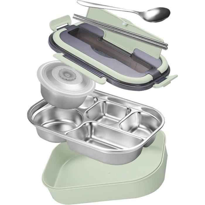 Boîte à Repas 5 Compartiments - Boîtes Bento 5-en-1 avec Bol à Soupe ...