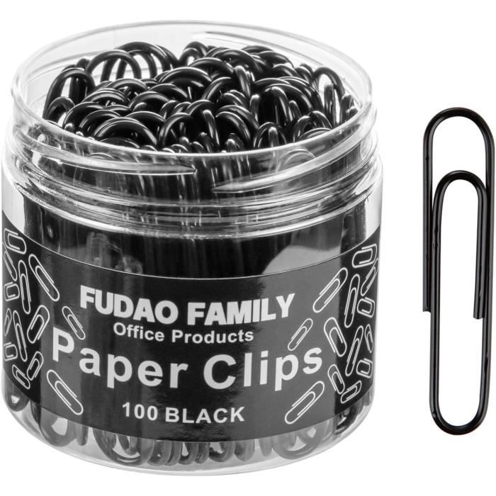 Lot De 100 Trombones Jumbo De 5,1 Cm - Noir[H800] - Cdiscount Beaux ...