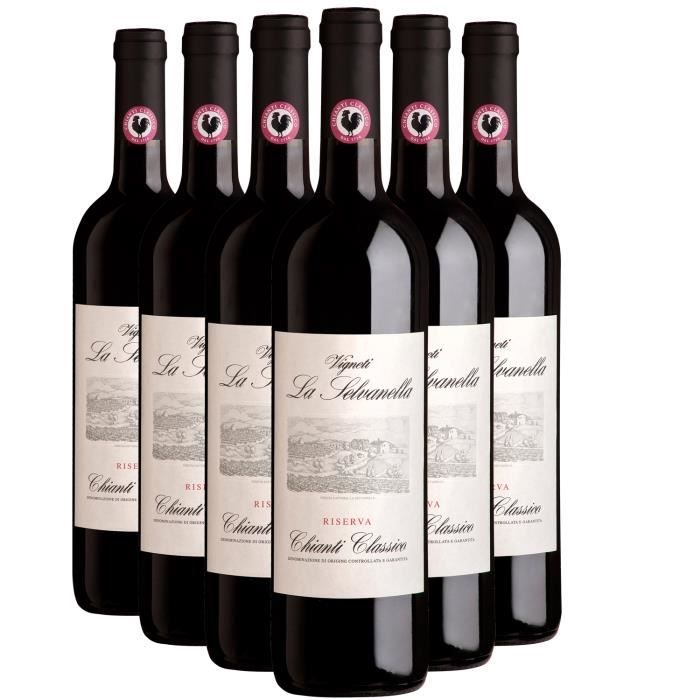 Chianti Classico Riserva Rouge 2019 - Lot de 6x75cl - Melini - Vin DOP ...