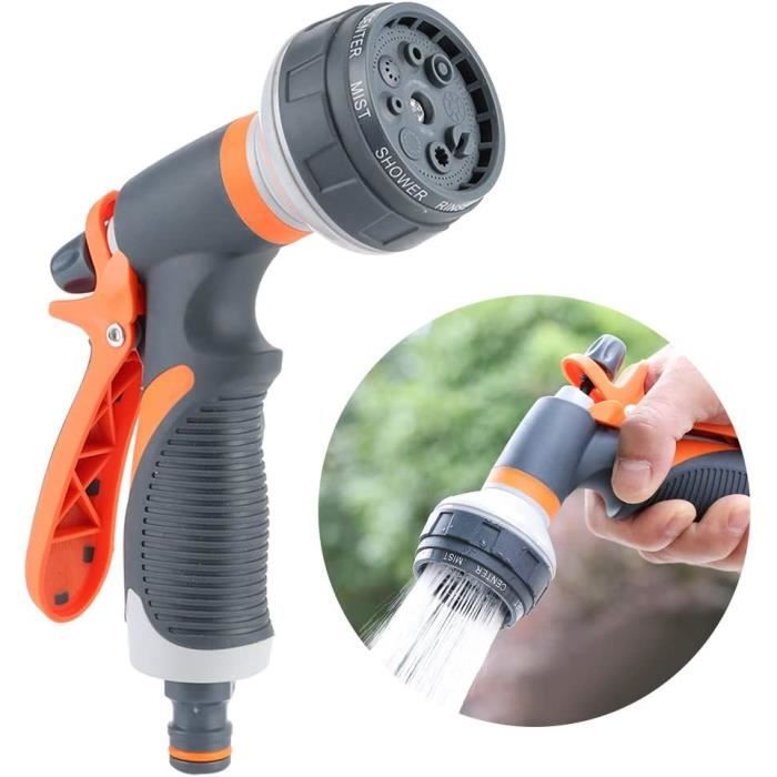 Buse de Tuyau, kit d'arrosage d'eau arroseur d'irrigation à tête d ...