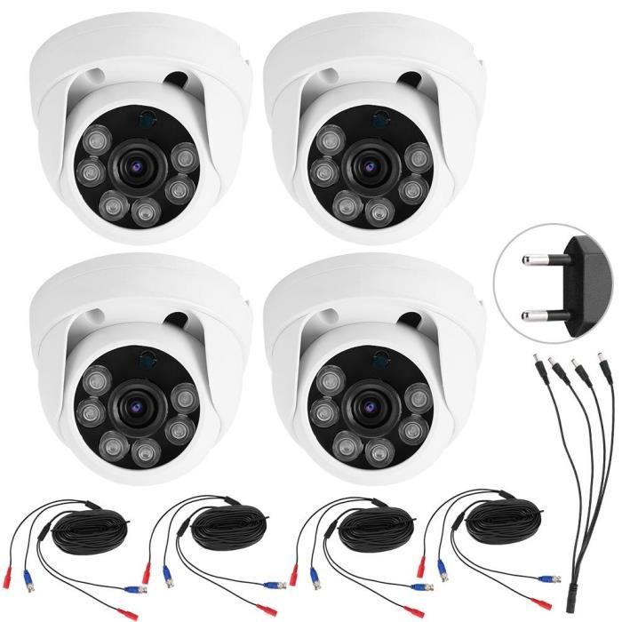 EBTOOLS caméra PAL Caméra dôme de sécurité analogique hybride 4-en-1 ...