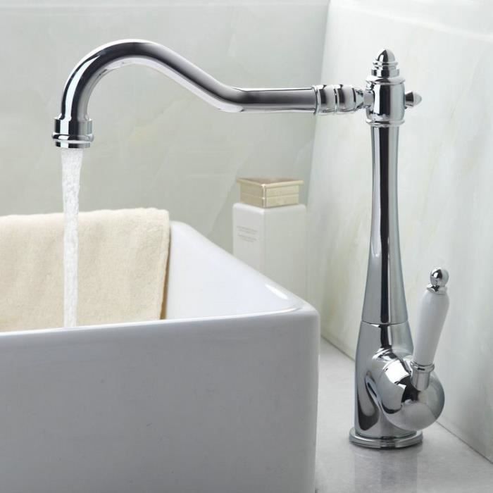 Robinets de cuisine,KEMAIDI robinet de cuisine pivotant Finition laiton ...