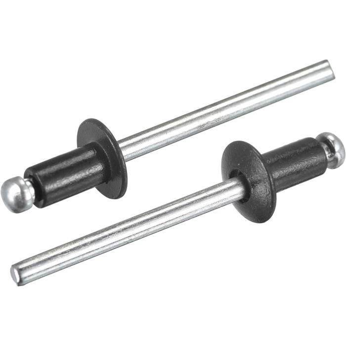 Rivets Aveugles, 4Mm X 6Mm Aluminium Ouvert Terminal Plat Rond Tête ...