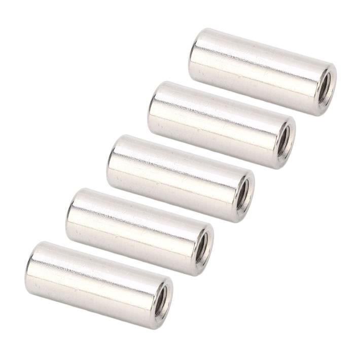 QID-écrou d'accouplement rond M6 20 Pièces écrou de Connecteur Rond ...