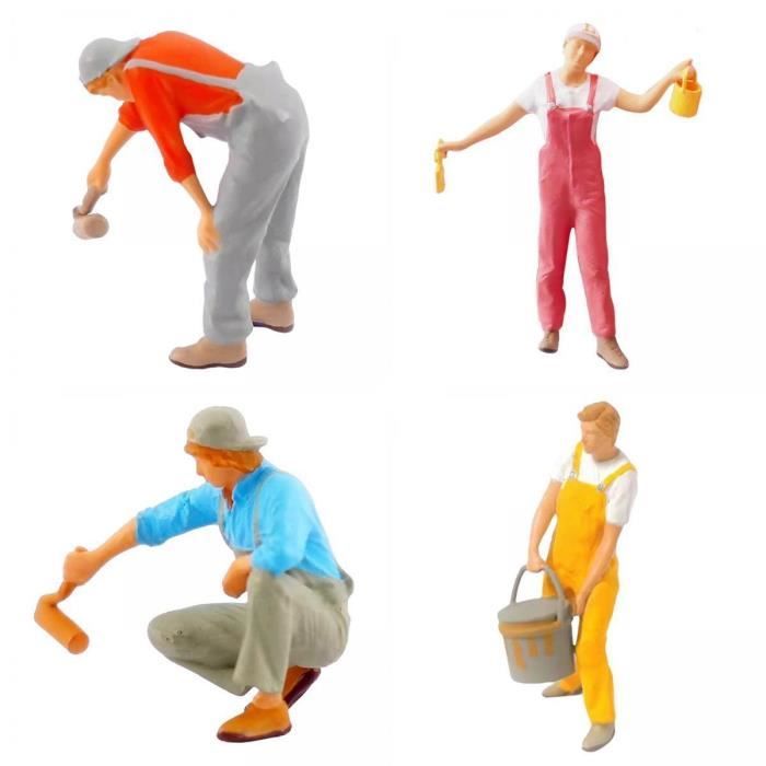 1/87 Scale Miniature People Model Figures Tiny People pour Micro ...