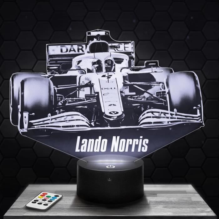 Lampe De Chevet - Veilleuse Tactile Formule 1 F1 - L. Norris Lampe 3D ...
