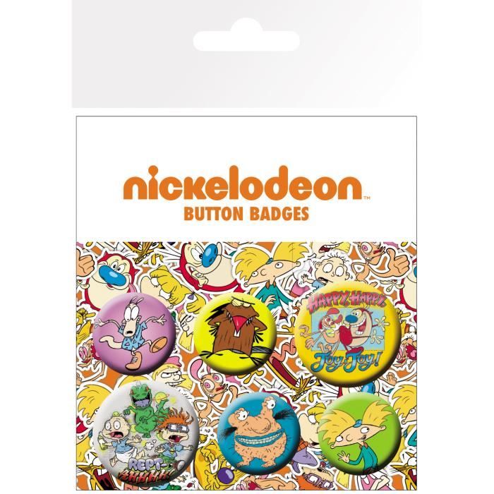 Set de Badges Nickelodeon 90's Personnages - Achat / Vente badges - pin ...