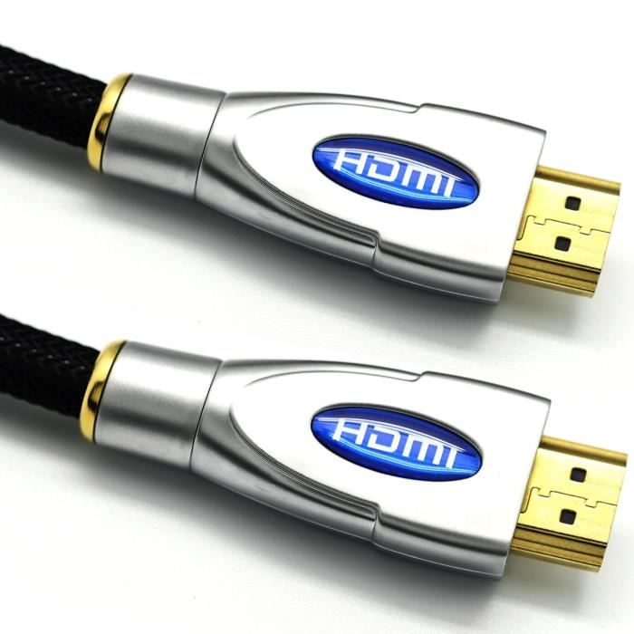 LCS - Falcon EVO 2M - Câble HDMI 1.4 - 2.0 - 2.0 a/b - Pro - 3D - UHD ...
