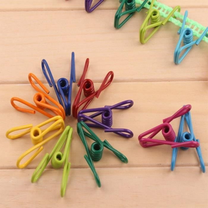 50 pcs pince à linge clothespin multi-couleur Clip multi-usages en ...