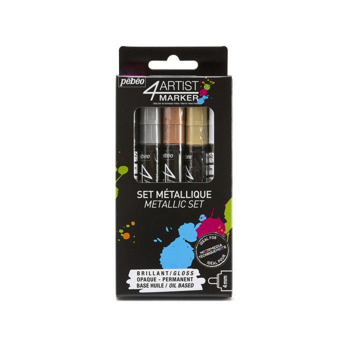 Coffret 4Artist Marker - Métallique - 5 marqueurs Set de marqueurs à ...