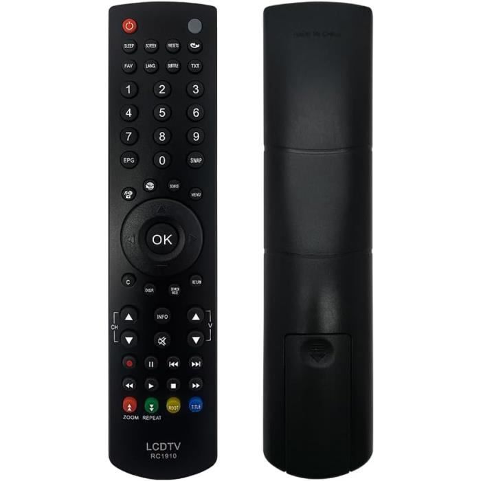 Nornward Télécommande Pour Téléviseur Techwood Techwood Lvd1963D ...