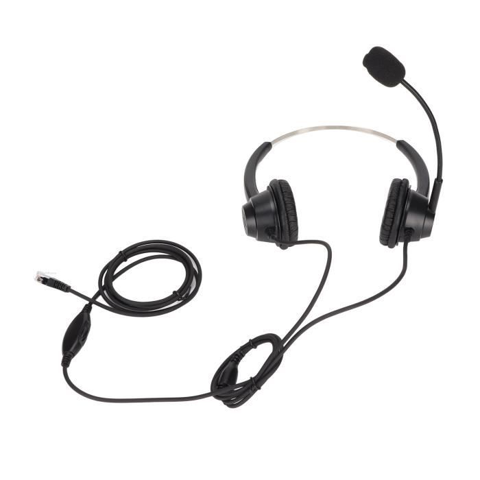 Casque de bureau - SONEW - H360D-RJ9-VA - Microphone antibruit - Prise ...