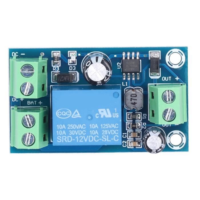 VBESTLIFE Relais de batterie Module de contrôleur de batterie DC 12V à 48V Interrupteur d ...
