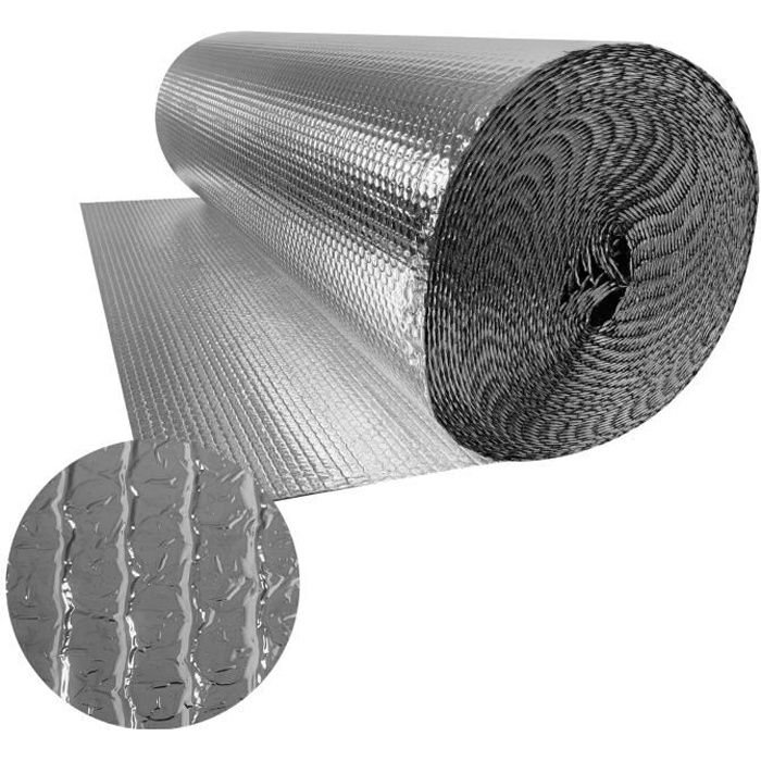 Isolant Thermique à Bulles XMTECH - Film Aluminisé Double Face - 1x30m ...