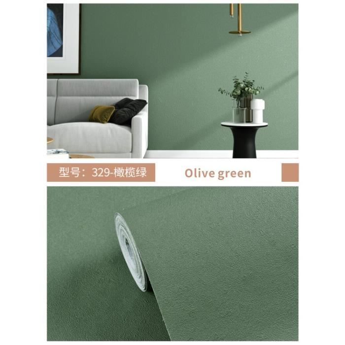 Papier peint,Olive green-60 x 500 cm--Papier peint couleur Morandi pour ...