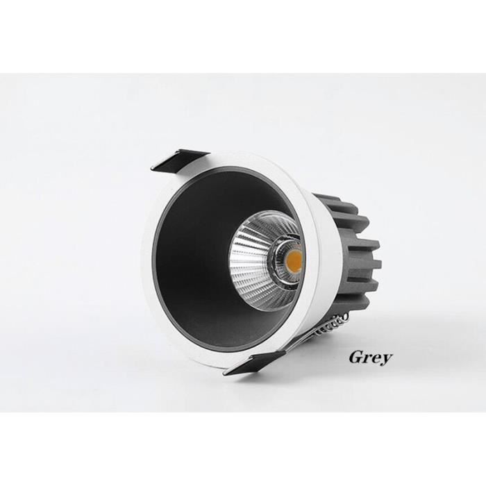 PLAFONNIER,White and Grey-7W Non Dimmable-Blanc froid--Spot lumineux ...