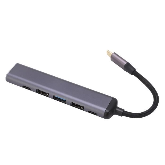 Répartiteur USB Hub USB C 6 en 1 Splitter Docking Station Mâle à ...
