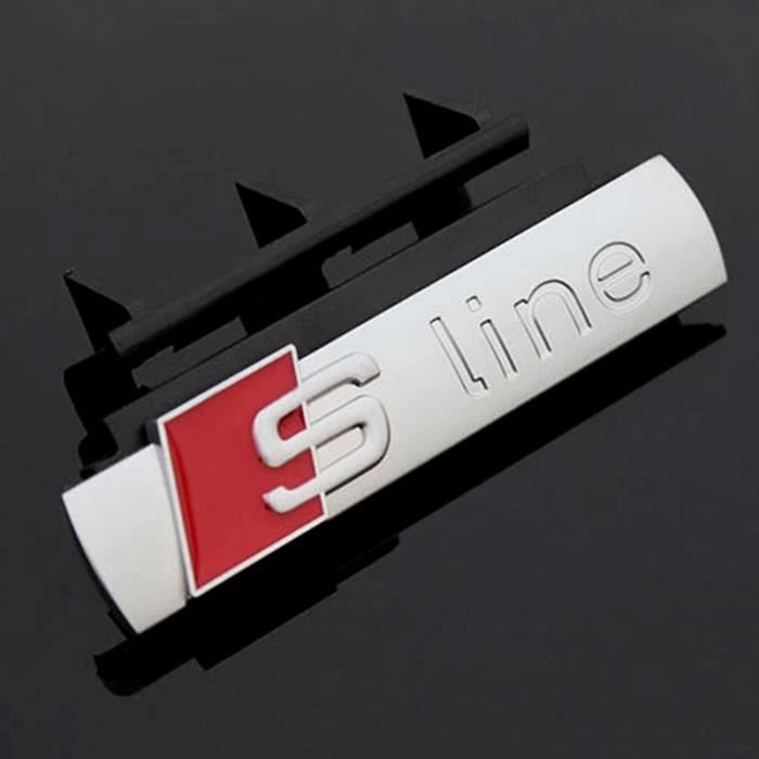 Montage S Line S Front Line Grille Emblem Badge ABS chromé -Front ...