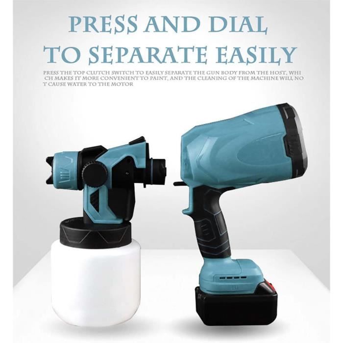 Machine de Pulvérisation de Peinture Sans Fil 48 V, Pistolet ...