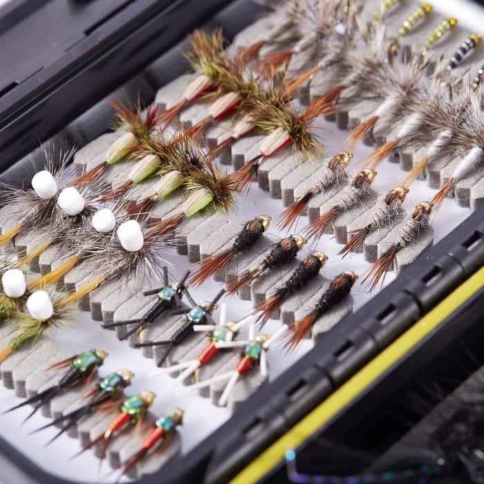 Ensemble De Mouches De Pêche À La Mouche Pêche À L'Achigan À Grande ...