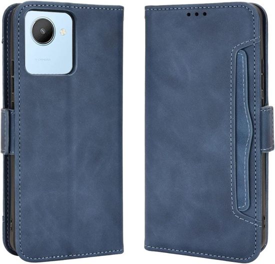 OPPO Realme C30 4G étui portefeuille en cuir de haute qualité avec ...