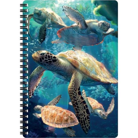 Carnet A5 - Tortue De Mer De Deluxebase. Carnet 3D Lenticulaire De 80 ...