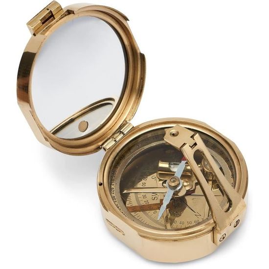 NKlaus Boussole Brunton 7cm en Laiton boîte en Bois Boussole de Gousset ...