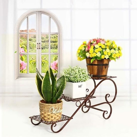 Porte-Fleurs De Style Européen Multi-Étages Fleur Cadre Balcon Plancher ...