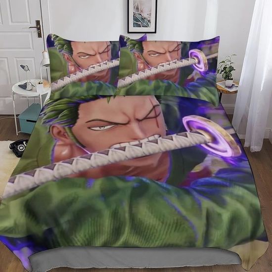 Roronoa Zoro Parure De Lit Pour Enfants Adultes, Microfibre Ensemble ...