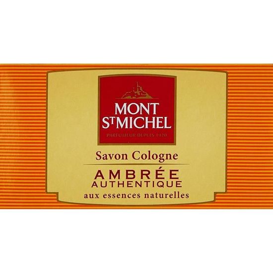Mont St Michel - Savon Cologne Solide - Ambrée Authentique - 125 g- Lot ...