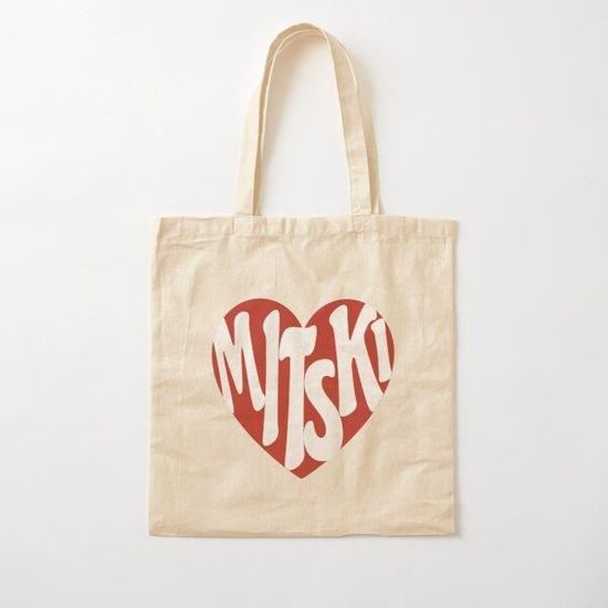 25x30cm - Mitski Heart Logo Sticker Cotton Canvas Bag Tote Handbag ...
