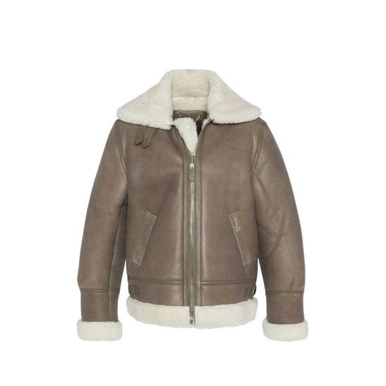 Blouson bombardier Schott Ref 25766 Taupe Marron - Cdiscount Prêt-à-Porter