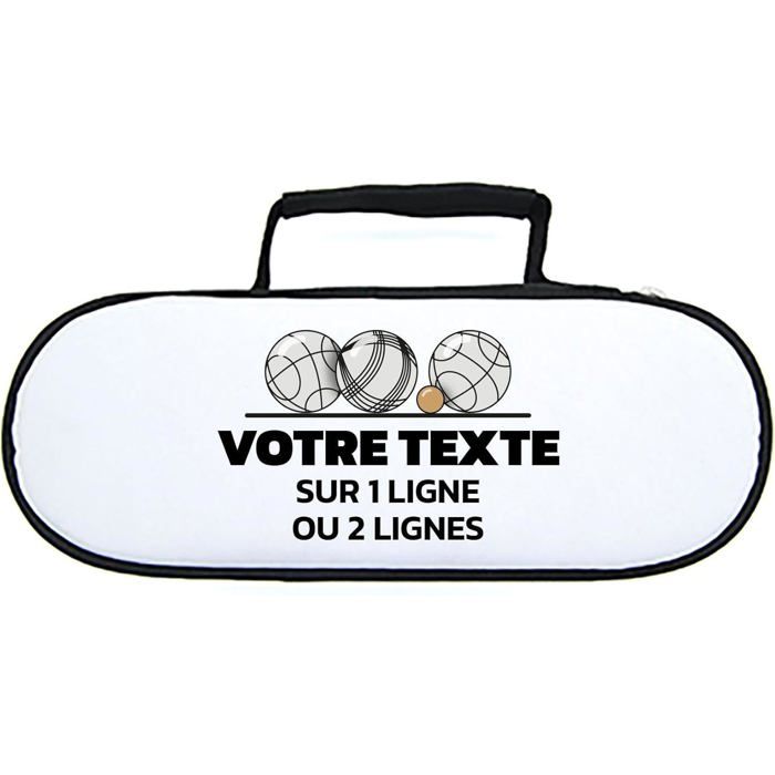 Mygoodprice Sacoche Housse Boules pétanque Pictogramme Triplette et ...