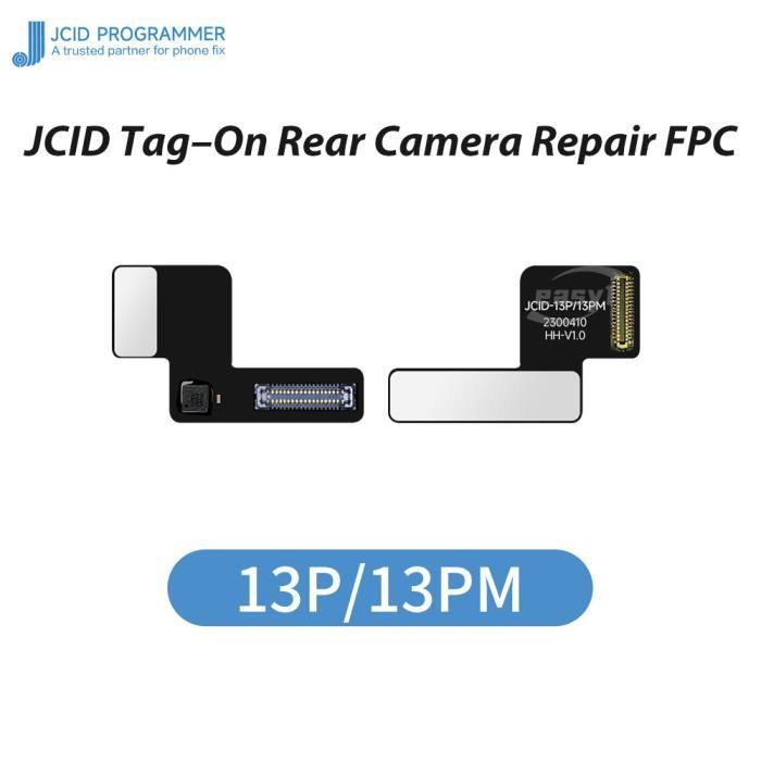 13P 13PM-JC JCID V1SE caméra arrière étiquette-sur carte de réparation ...